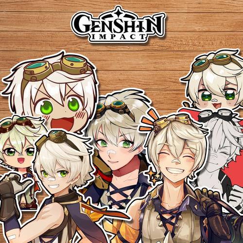 Jual Sticker genshin impact Bennet / stiker pack anime waterproof - Kab ...