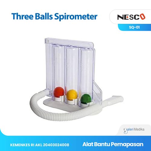 Jual Respirometer Nesco SQ-01 Spirometer Triflow Three Balls ...