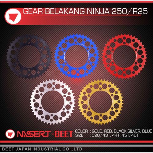 Jual NASSERT BEET GEAR BELAKANG YAMAHA R25 KAWASAKI NINJA 250 - 43 ...