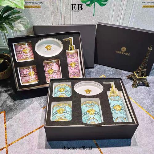 Jual Peralatan Kamar Mandi Set Luxury Bathroom Hampers Kado EB Home 28/ ...