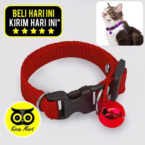 Jual KALUNG KUCING POLOS DOUBLE TEBAL LONCENG BESAR 14 MM KALUNG NAMA ...