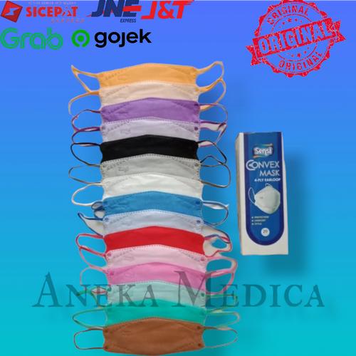 Jual Masker sensi convex mas 4 ply earloop isi satuan - Abu-abu ...