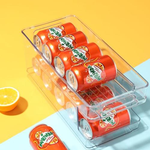 Jual Rak Penyimpanan Box Botol Minuman Kaleng Otomatis Refill Double ...