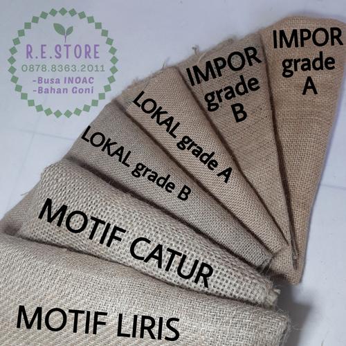 Jual Kain Goni Panjang 50 x 115 CM - Burlap Fabric - Kain Rami - Jute ...