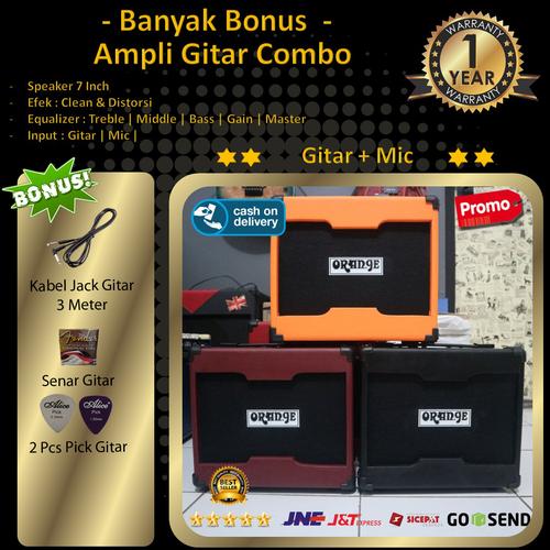 Jual Ampli Gitar 2 Input Ada Efek Gitar Distortion Dan Input Mic Murah ...