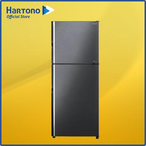 Promo Hitachi Kulkas Kecil 2 Pintu Small 2 Door Refrigerator RVX48PGD9BBK Cicil 0% 3x - Kab ...