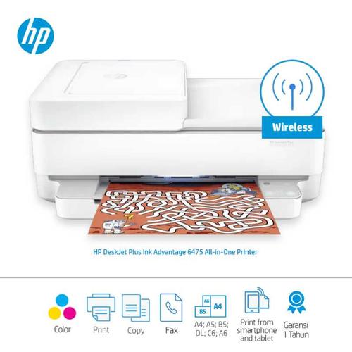 Jual HP DeskJet Plus Ink Advantage 6475 All In One Printer PRINT SCAN ...