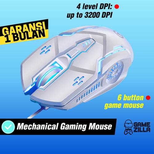 Promo Mouse Wired Gaming RGB Mause Kabel USB Game PC Laptop Komputer ...