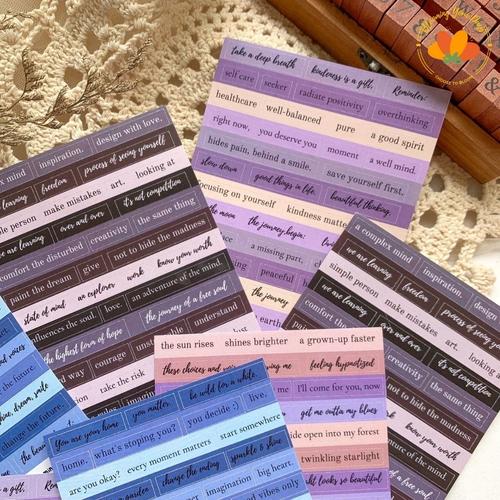 Jual Aesthetic English Words Sticker DIY Sticker Deco Word Kata Panjang ...