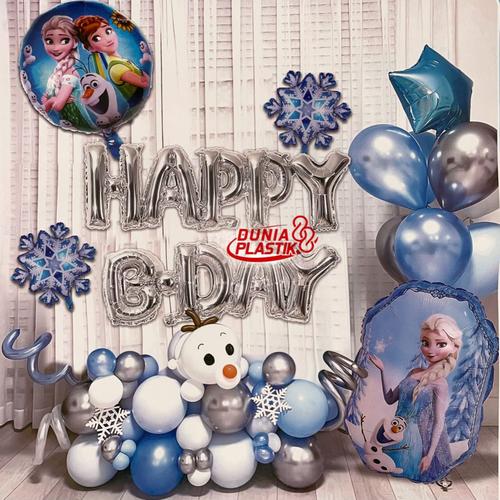 Jual 1 Set Paket balon DEKORASI FROZEN FOIL ulang tahun pesta birthday ...