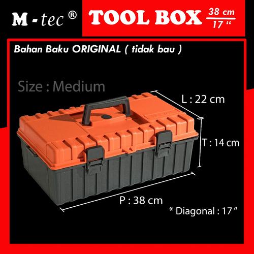Jual Tool Box M-TEC. Size Medium Kotak Alat, Kotak Pekakas, Kotak ...