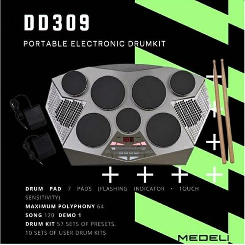 Jual PORTABLE ELECTRIC DRUM MEDELI DD 309 ORIGINAL - Kota Depok ...