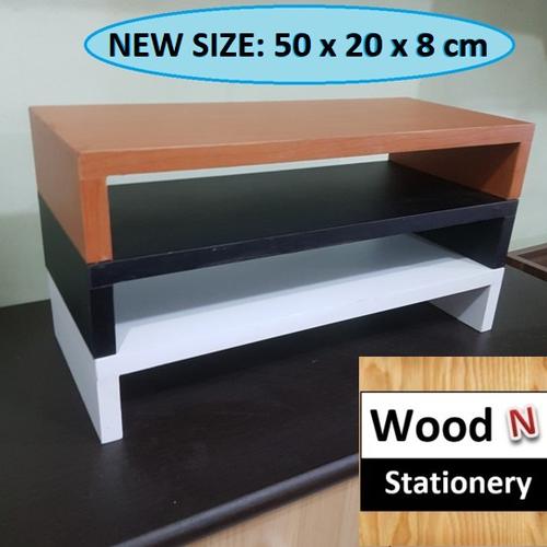 Jual Stand monitor kayu termurah finishing HPL / sheet - kaki masuk ...