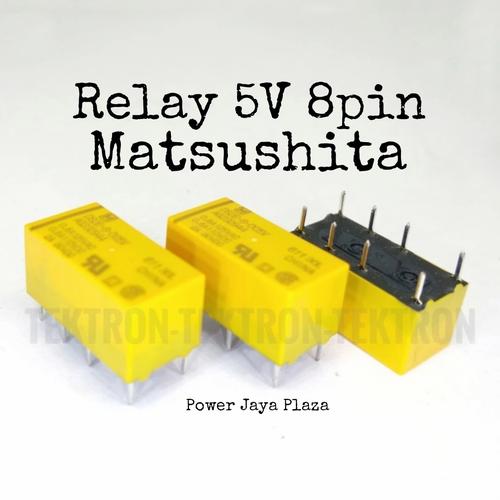 Jual Relay 5V 8pin ori Matsushita Panasonic DPDT Relei 5VDC arduino ...