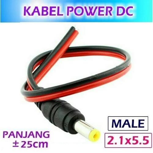 Jual Jack Power Dc Male Connector Colokan Kabel CCTV Arduino 2.1x5.5mm ...