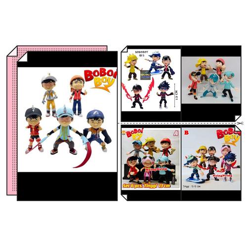 Jual ACTION FIGURE BOBOIBOY SET ISI 5 PCS MAINAN TOPPER MINIATUR BOBOI ...