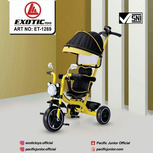 Jual Sepeda Roda Tiga Anak Exotic ET 1269 Musik dorongan-Tricycle Anak ...
