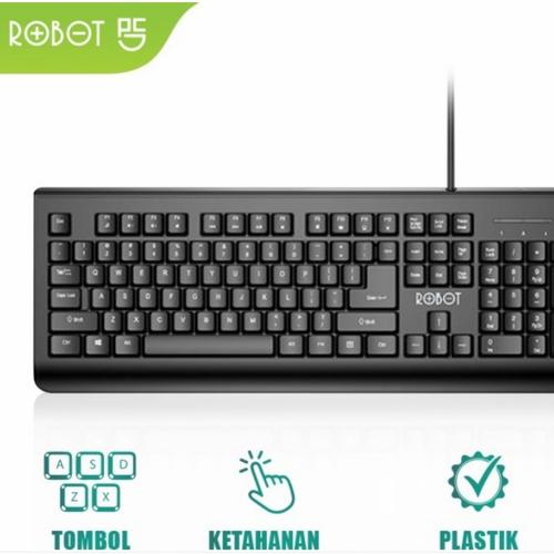 Jual KEYBOARD WIRED FULL SIZE 104 KEYS 1 THN GARANSI OFFICE PC K120 ...