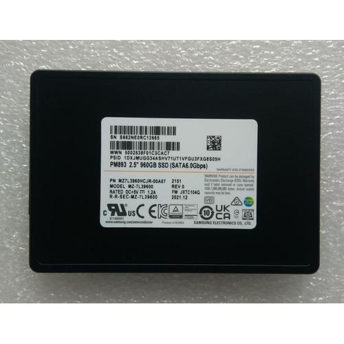 Jual Samsung PM893 960GB Sata 6G ENT. SSD Server PN MZ7L3960HCJR-00A07 ...