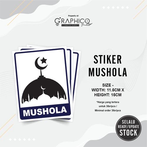 Jual Stiker Label Mushola/Masjid (11,5x15cm) - Jakarta Barat - Graphico ...