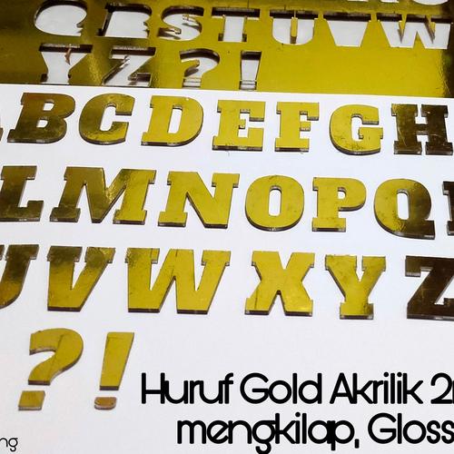 Jual Huruf Abjad gold akrilik Gold - 5mm - Kota Bogor - Unemo_SA ...