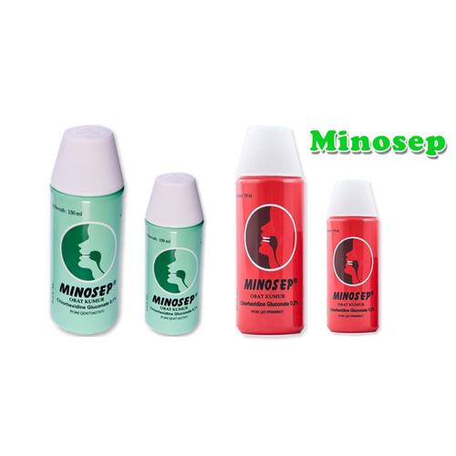Jual MINOSEP OBAT KUMUR OBAT KUMUR CHLORHEXIDINE GLUCONATE 2 VARIAN ...