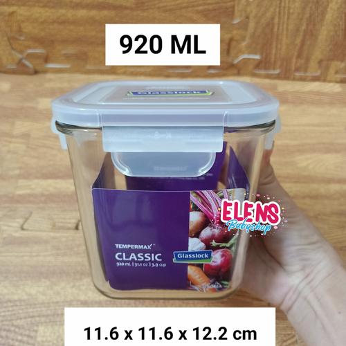 Jual Glasslock Tempermax ovenglass container glass - 920ML tall - Kota ...