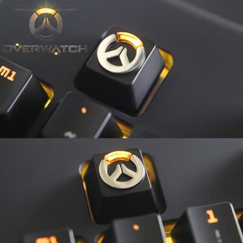 Jual 3D Metal Keycap Overwatch Logo Backlit Gaming/Mechanical Keyboards ...