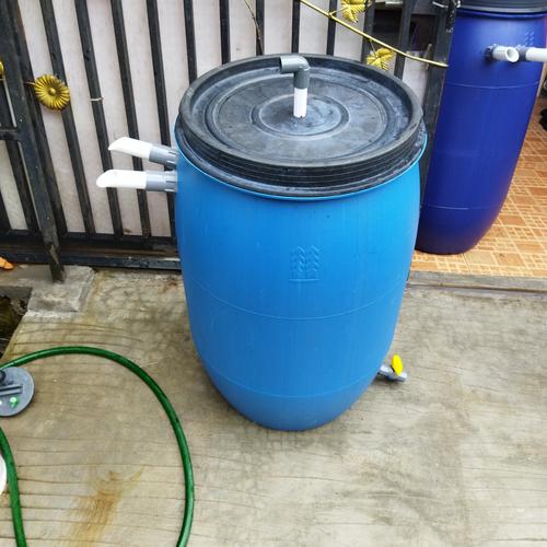 Jual Ember Bio Filter tong 120L filter kolam koi - 1corong 1 1/4 - Kota ...