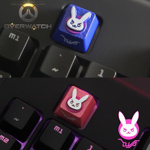 Jual 3D Metal Keycap Overwatch D.Va Gaming/Mechanical Keyboards - Merah ...