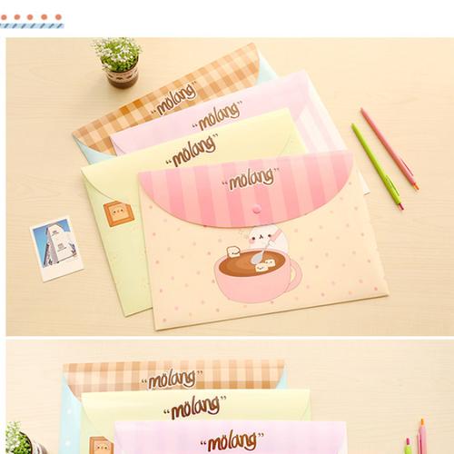 Jual [ORGM] Alat Tulis Kantor Map Folder Kancing Motif Molang dan bunga ...