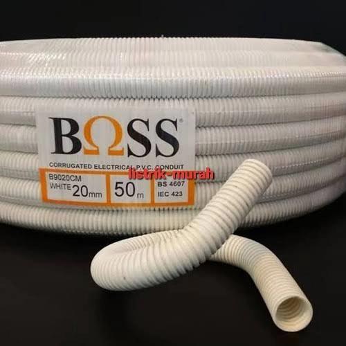 Jual Boss Flexibel Selang Conduit 20mm Putih 50M 50Meter 50 Meter PVC - Putih - Jakarta Barat ...