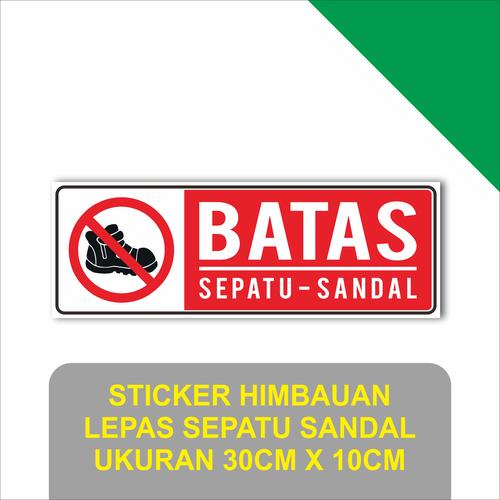 Jual Sticker Himbauan Lepas Sepatu/Sandal - Kab. Bogor - GP Variasi ...