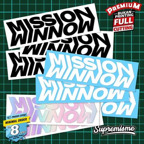 Jual Stiker MISSION WINNOW / Sticker MISSION WINNOW / Sticker Helm KYT ...