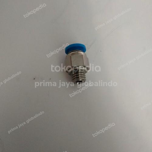 Jual FITTING PNEUMATIC DRAT M8 SELANG 6MM / FITTING L / FITTING PC 6-M8 ...