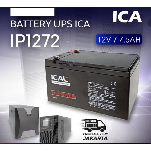 Jual BATTERY AKI KERING ICAL UPS ICA APC PROLINK ICAL IP1272 12V 7.2AH ...