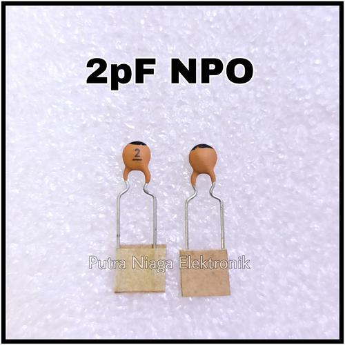 Jual Kapasitor 2pF Keramik NPO 2 pF Ceramic 2 Piko Farad Capacitor ...
