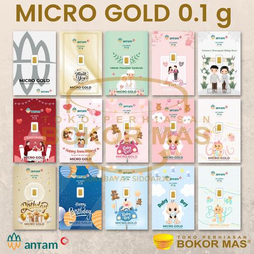 Jual LOGAM MULIA MINI / MICRO GOLD EMAS 24K HARTADINATA X ANTAM 0.1 ...