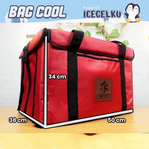 Jual Cooler Bag Besar Tas Ice Cream Box Ice Cream HANYA TAS - Merah ...