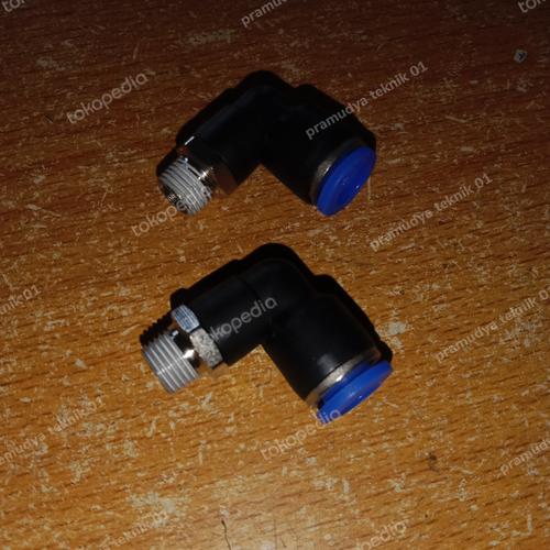 Jual Fitting nepel angin pneumatic elbow selang 8 drat 1/8 inch (PL 8-01) - Kota Tangerang ...