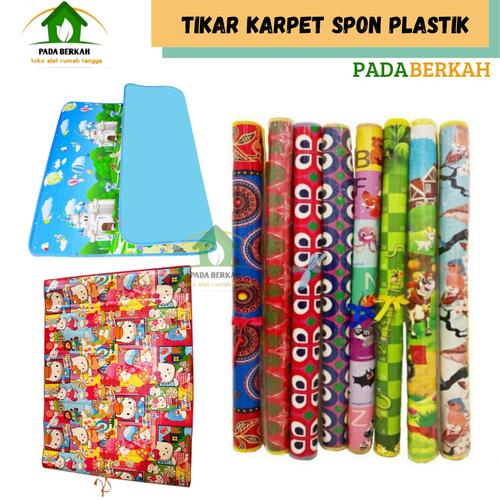 Jual Karpet Tikar Lantai Plastik Spon Matras Gulung Karakter Aneka ...