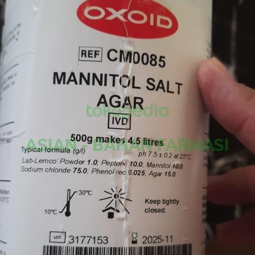 Jual Manitol Salt Agar - MSA - OXOID ED panjang - 1 gram - Kota ...