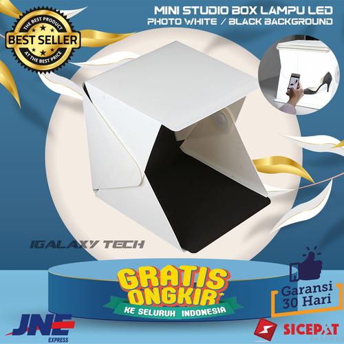 Jual Mini Studio Box Lampu LED Photo White / Black Background - Jakarta ...