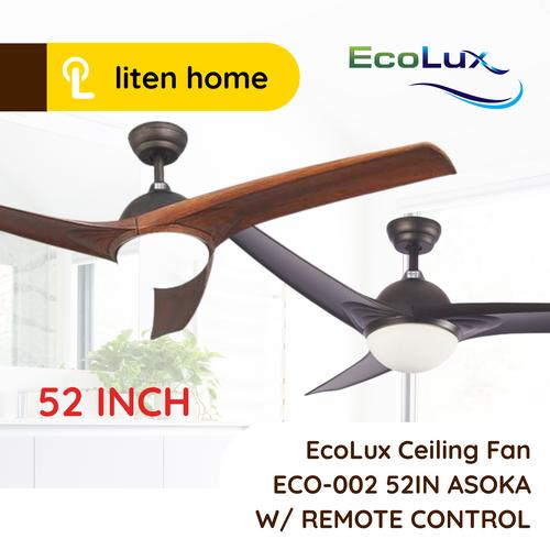 Jual Kipas Angin Plafon Dengan Lampu / Ecolux Asoka 52 Inch Remote ...