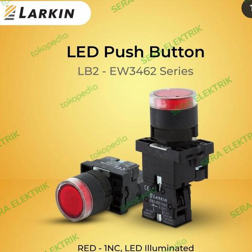 Jual LARKIN LED Push Button Illuminated 1NC Red,yellow ,Green LB2-EW ...