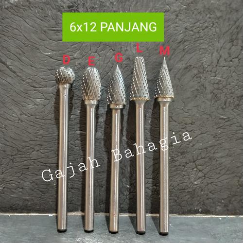 Jual Mata cuner 6mm x 12mm Long panjang Mata tuner Mata bor cun rotary ...