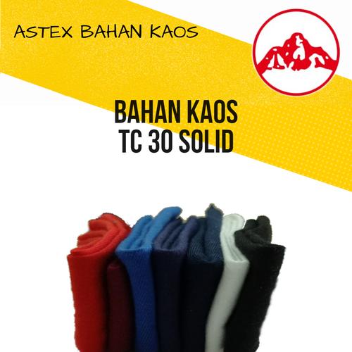Jual Kain TC 24s Per KG|Bahan Kain Kaos Teteron Cotton - Hitam ...