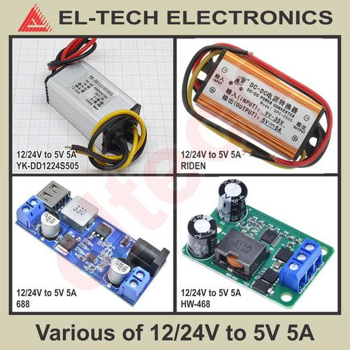 Jual 12-24V Step Down to 5V 5A DC-DC Converter Power Modul Module ...