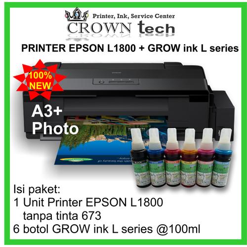 Jual Epson L1800 printer A3 + GROW INK L series - PLUS Pembuangan ...