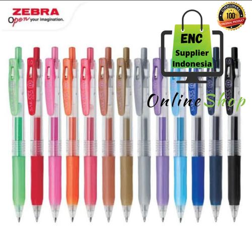 Jual bulpen zebra sarasa clip 1.0 pen gel ink 1,0 bolpen - tidak ...